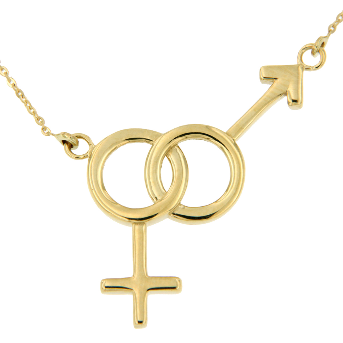 Symbol Chain Man-Vrouw | Drijfhout - Groothandel in edelmetaal voor ...