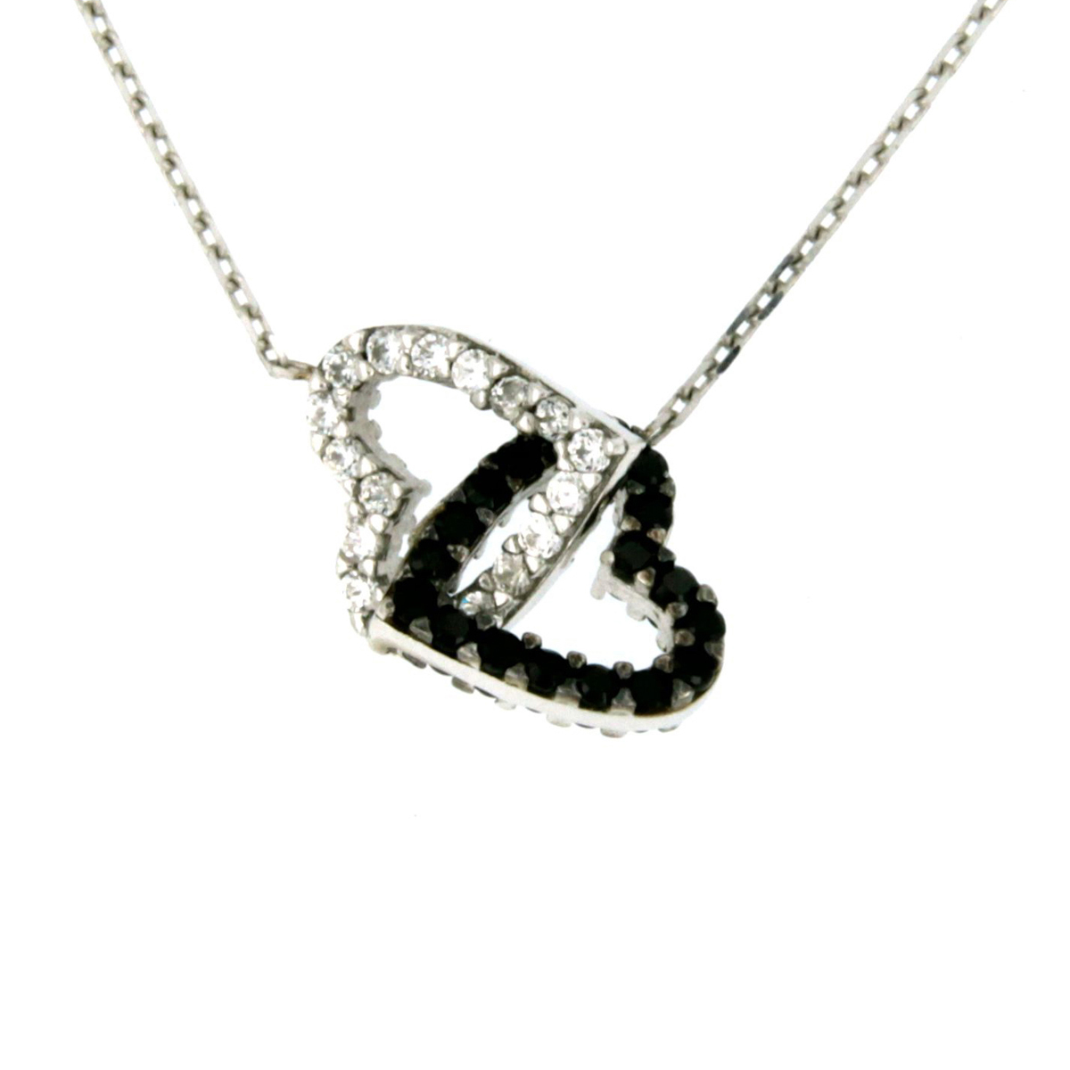 Symbol Chain Hart Dubbel Zirkonia | Drijfhout - Groothandel in ...